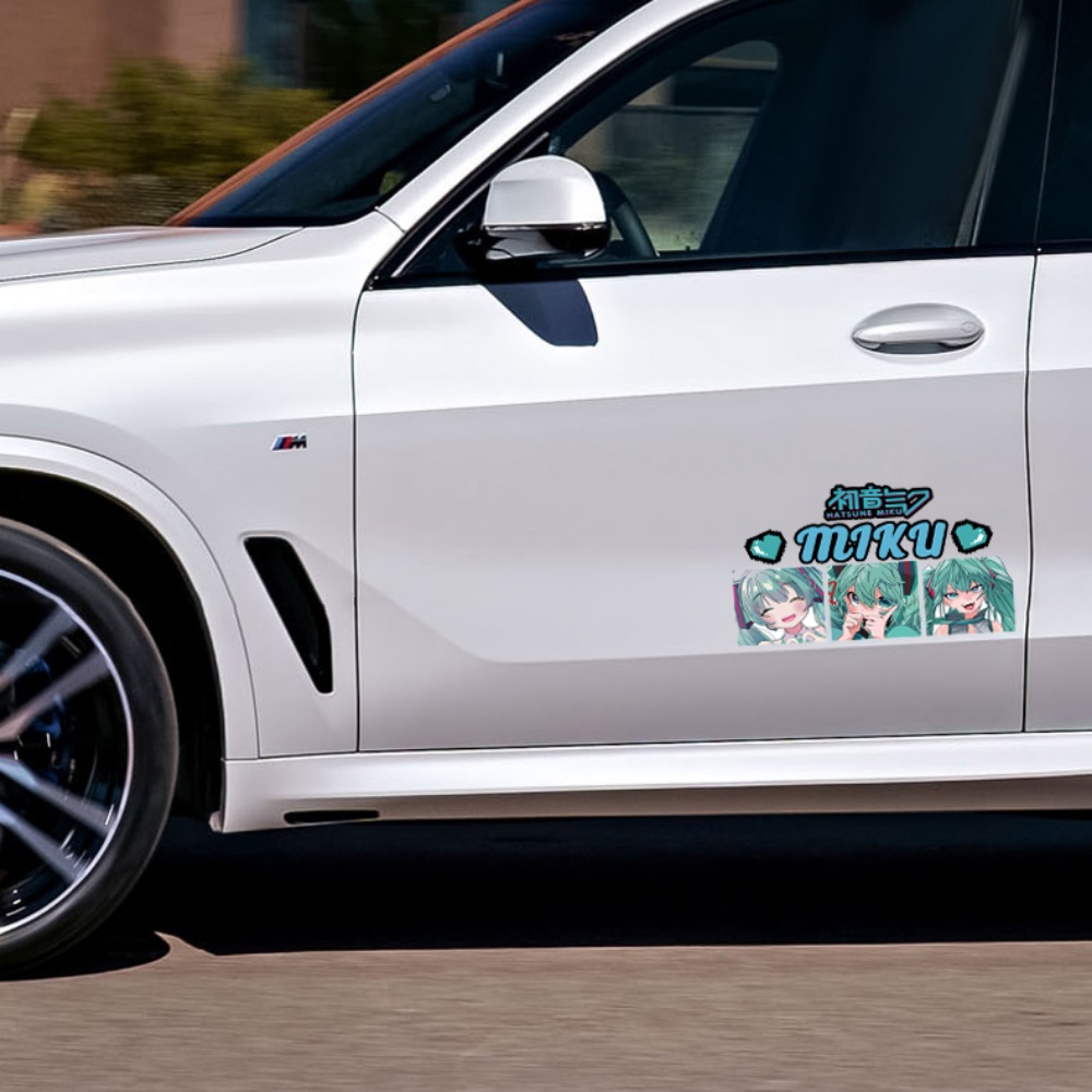Hatsune Miku Two-Dimension Cartoon Sticker Windshield Car Door Stickers ...