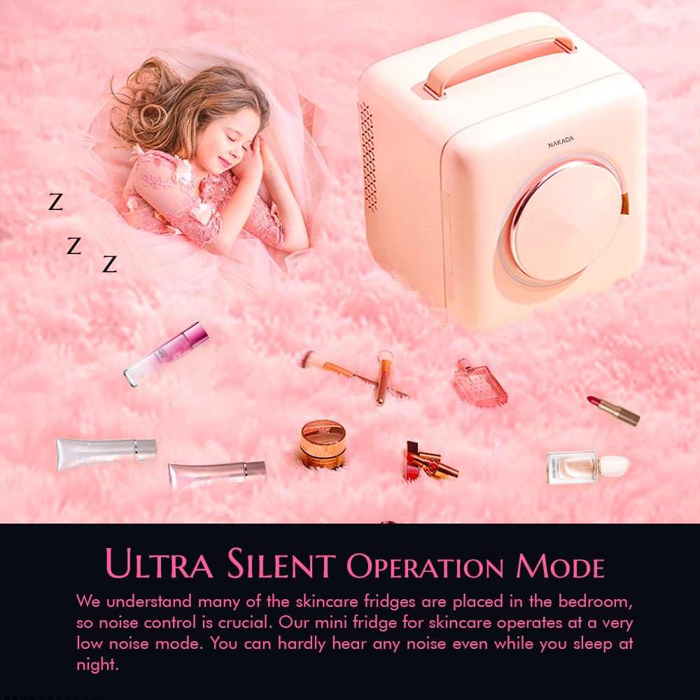 Nakada Beauty Care Fridge NC33 9 Liter LED Light Cooler Cosmetic Facial ...