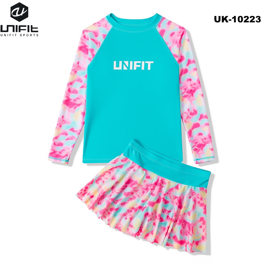 UNIFIT Kids Rush Guard Terno Swimming Attire Girls UK-10223 | Shopee ...