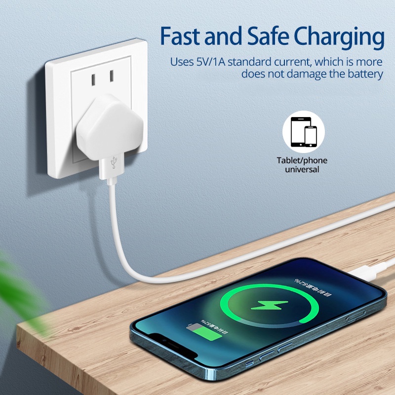 Power Plug UK Charger Standard Mobile Phone Charging Head Triangular ...