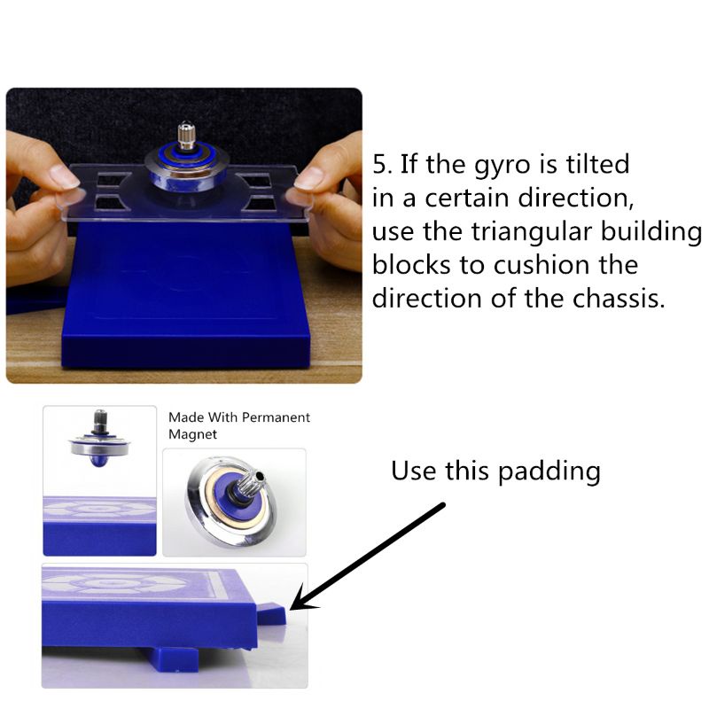 Kids Funny Magnetic Spinning Top Levitation Magic Gyro Gyroscope ...