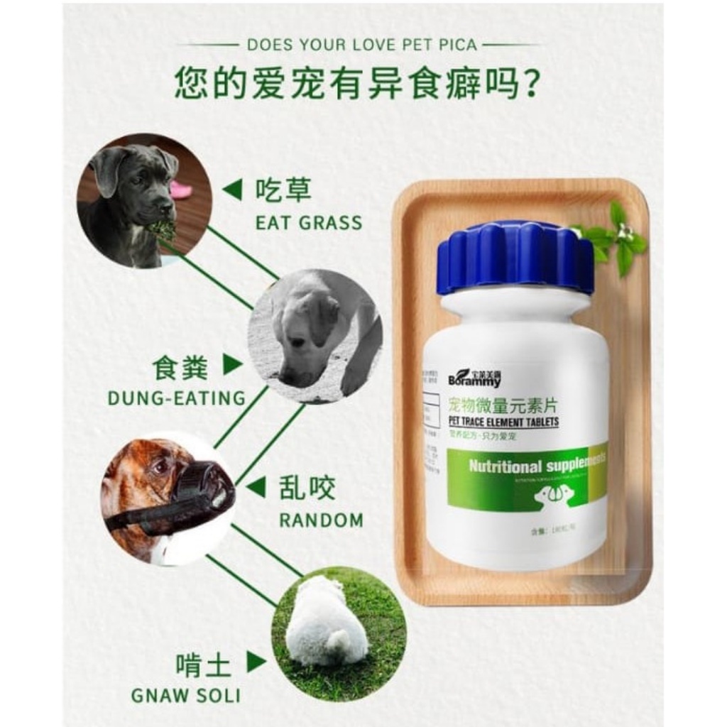 Petmalaysia Pet Supplement Dog Cat Trace Element Tablets 600pcs ...