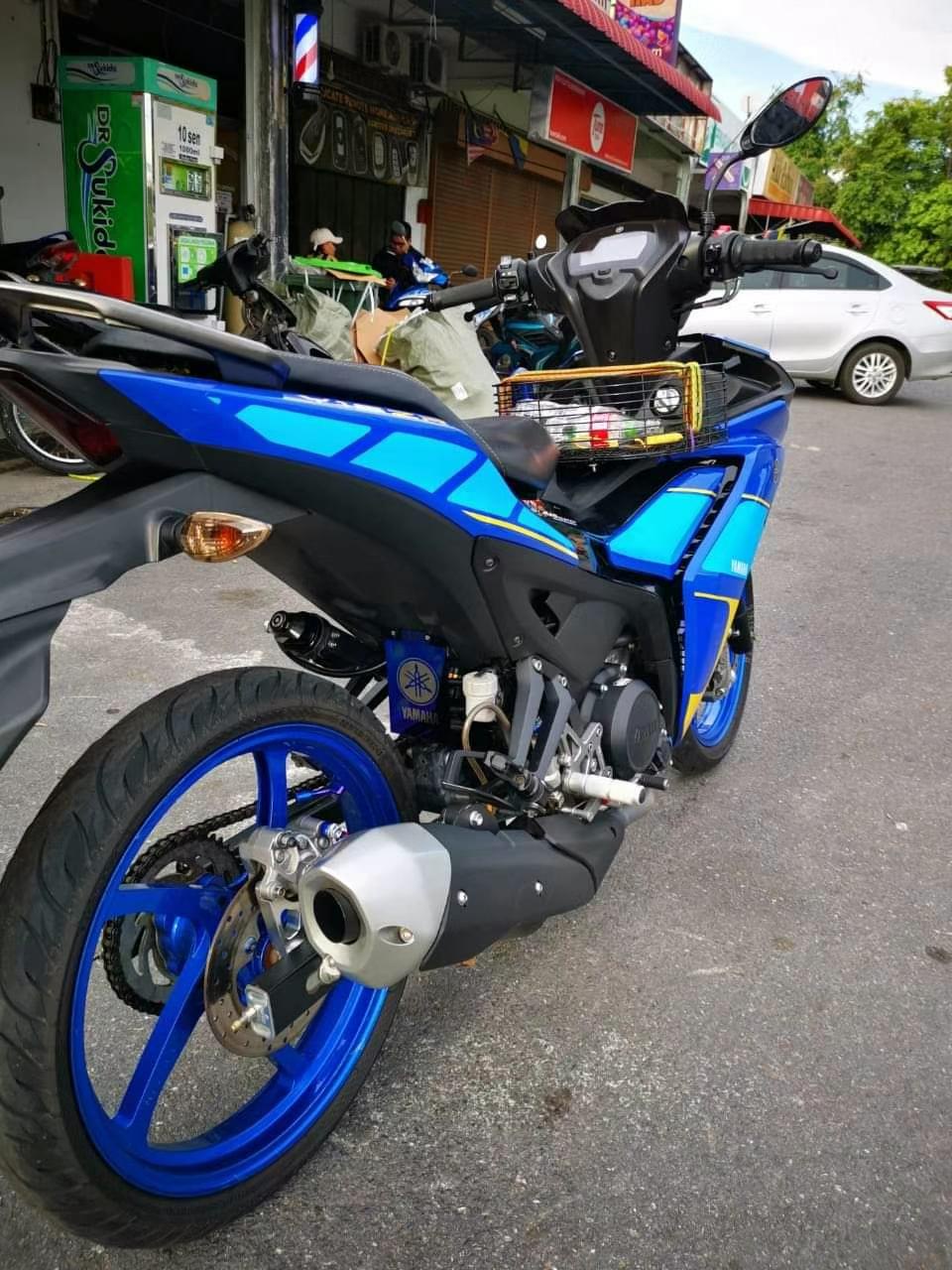 Cover Set Rapido Yamaha Y16ZR ENERGY INDUCTION (11) Color Blue Black ...