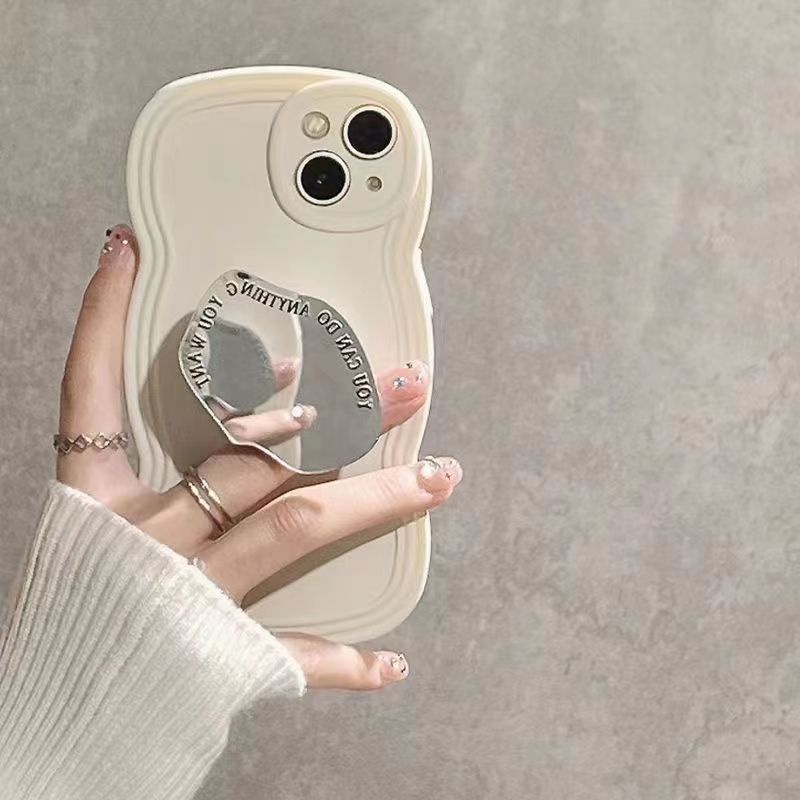 Mirror Holder Stand Case For iPhone 14 Pro Max 14 Plus 13 12 11 Pro Max ...
