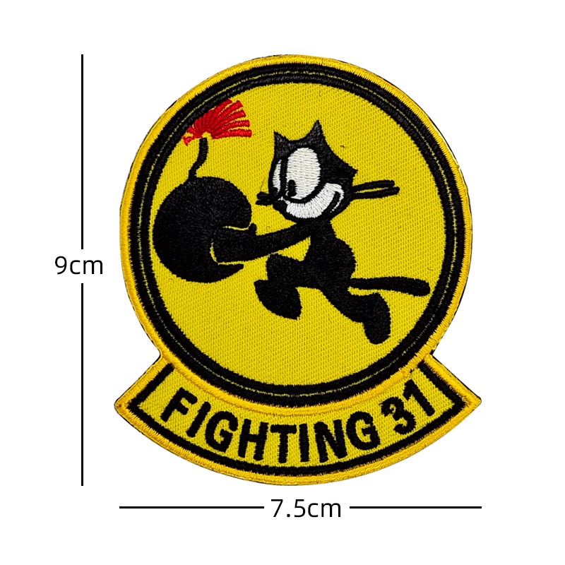 Tomcat F-14 Fighting 31 Embroidered Velcro Tactical Morale Badge Patch ...