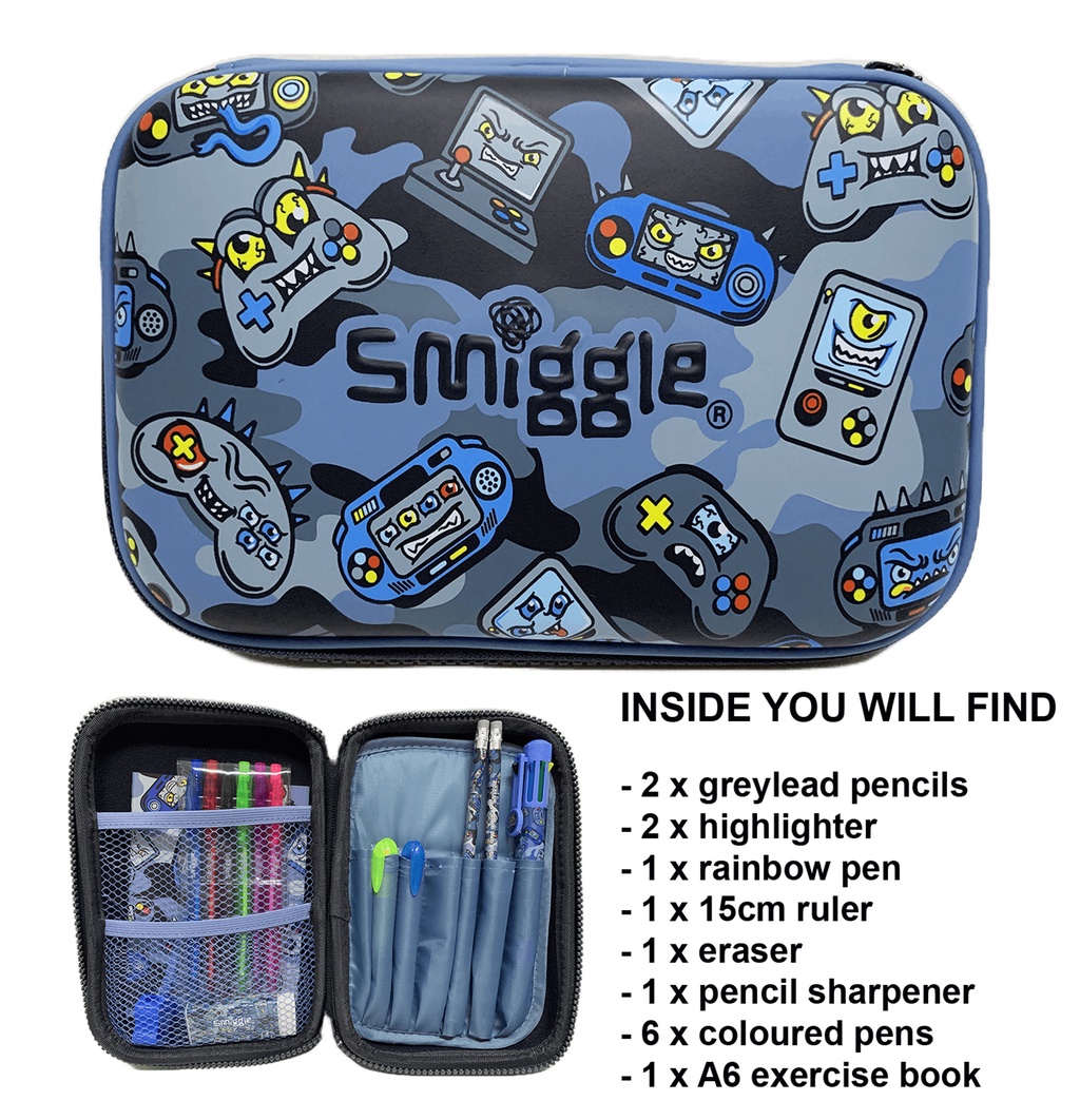 SMIGGLE Pencil Case WITH KIT Original School Stationery Murah Cantik ...