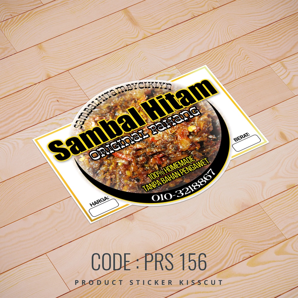 STICKER SAMBAL HITAM SAMBAL GARING SAMBAL SAMBAL IKAN BILIS SOS CILI ...