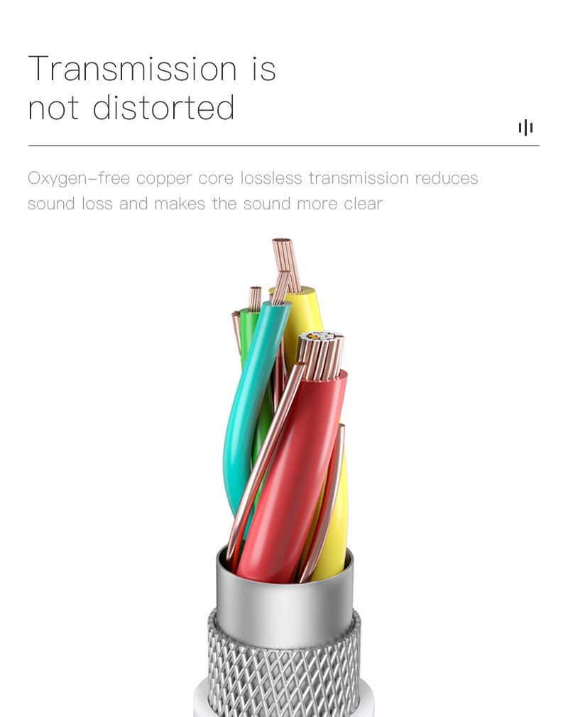 KUULAA New Third Generation Wired Headset In ear Flat Wire Earplugs ...