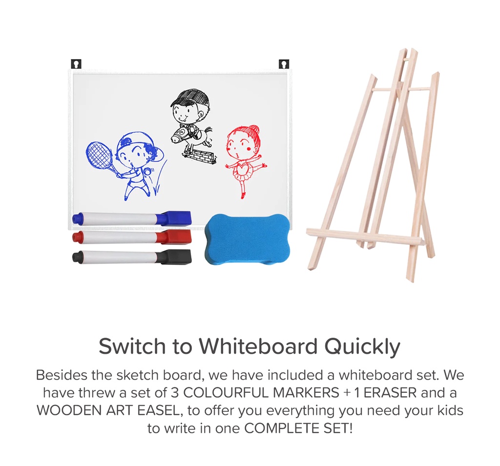 myFirst Sketch Board with Dual Display LCD Sketch Board + Whiteboard ...