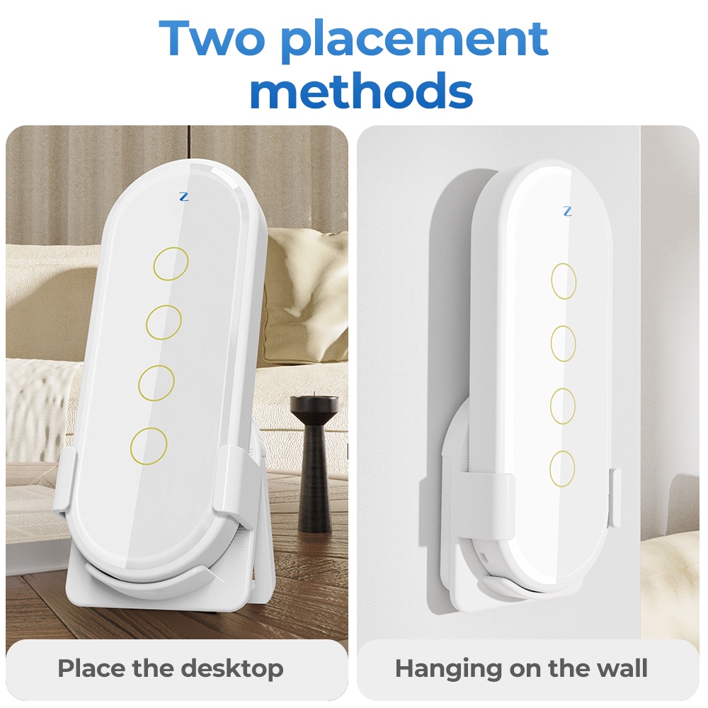 SMATRUL Tuya ZigBee Wireless Smart Home Scene Switch Light 4 Gang 12 Scene Touch Light Switch ...