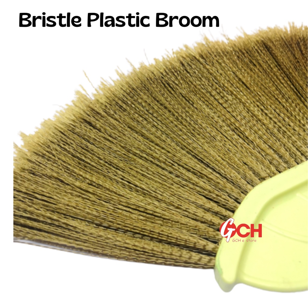 💥(Large) Soft Plastic Broom / Bristle Plastic Broom Sweeper Penyapu ...