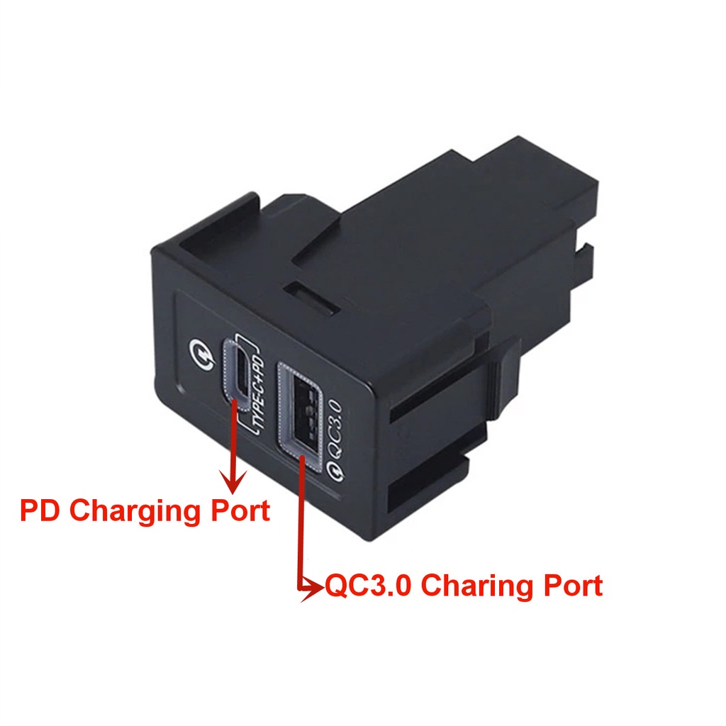 Car Quick Charger Type-C PD QC3.0 USB Interface Socket for Suzuki SX4 ...