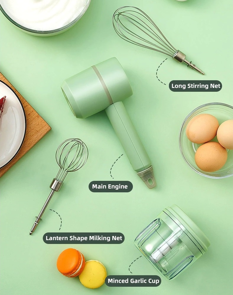 Aicook x Maidronic 3 In 1 Wireless USB Rechargeable Electric Chopper ...