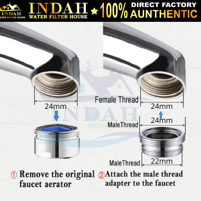 Aerator Adapter for Female Kitchen Sink Faucet Water Tap Adaptor ...