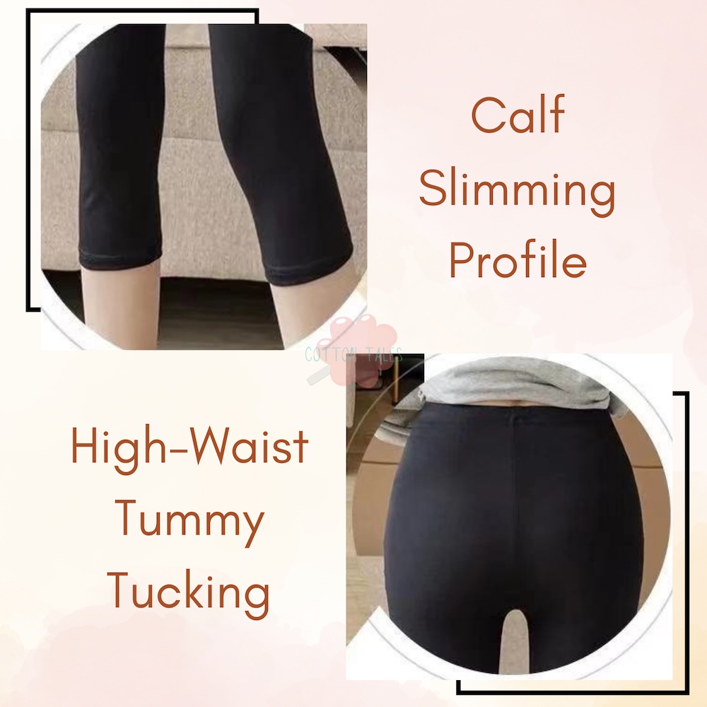 High Waist 3 Quarter Leggings Slimming Tights 🍭 Body Shaping Underpants ...