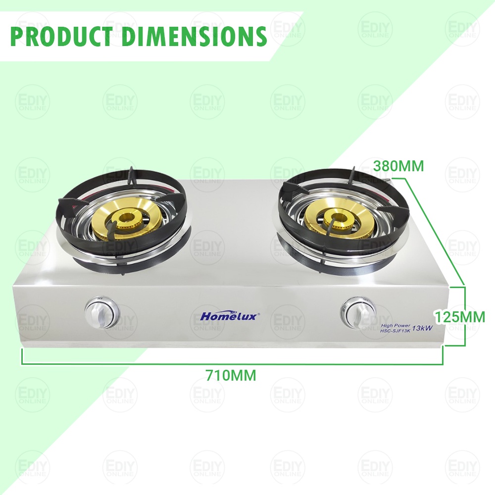 13kW HOMELUX COMMERCIAL HEAVY DUTY STAINLESS STEEL HIGH POWER JET FLAME ...