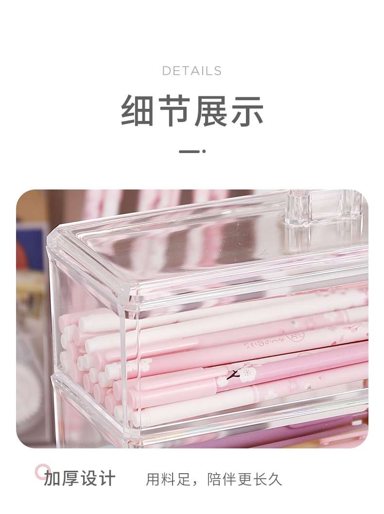 Stationary Organizer Storage Box Divider Home Office Desk Multi Layer ...