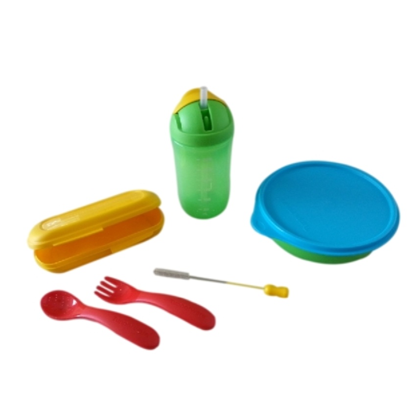 TUPPERWARE KID TWINKLE FEEDING BOWL 430ML (baby set baby bowls mangkuk ...