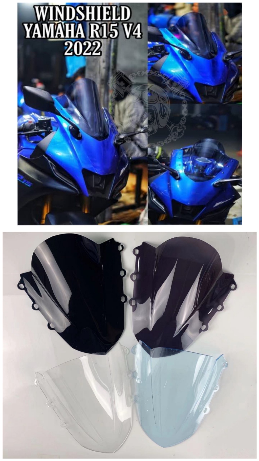 YAMAHA R15M R15 V4 WINDSHIELD COWLING VISOR 36CM WINDSHIELD JENONG R15 ...