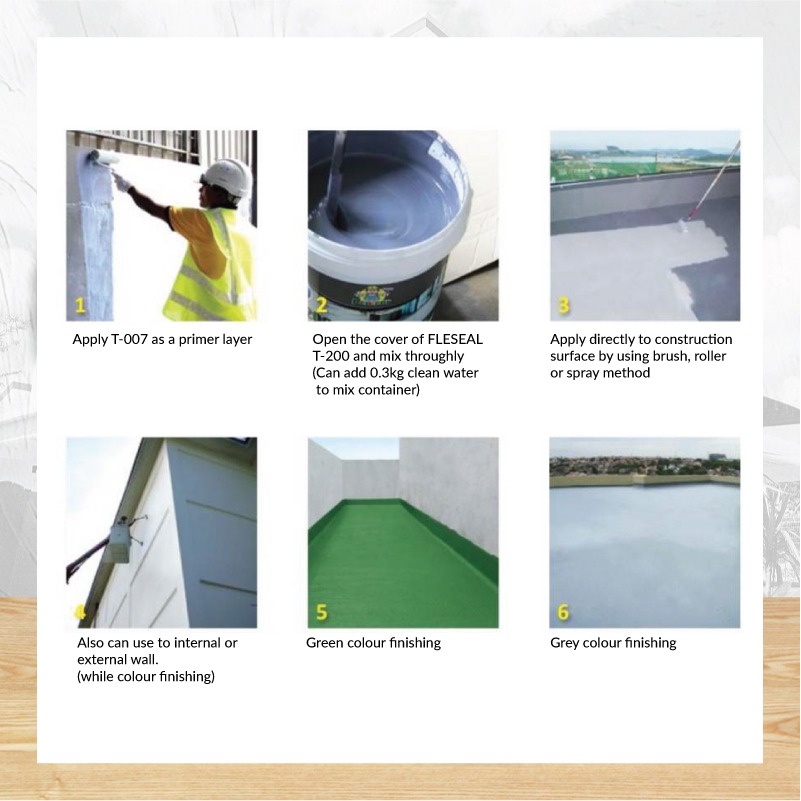 PENTENS 5KG T-200 UV RESISTANT ELASTOMERIC WATERPROOFING COATING / PU ...