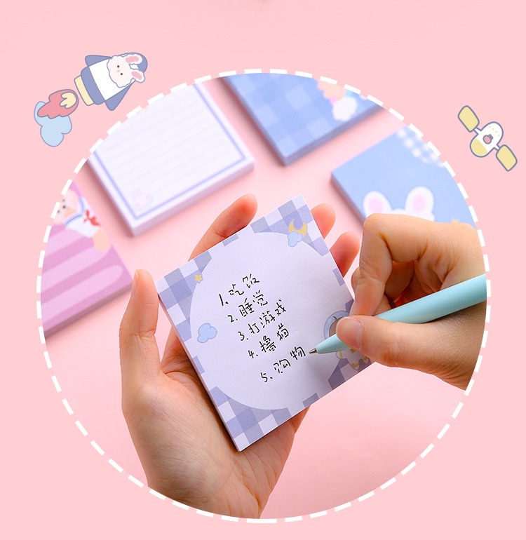 【80pcs】Stella Duffy Sticky Notes Cartoon Memo Animal Stationery ...