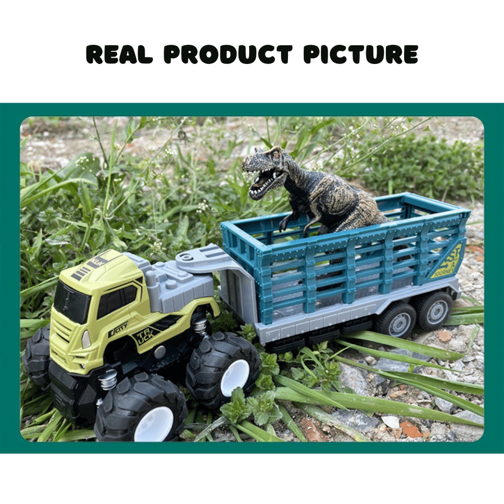 SIMI Die Cast Truck Loader Dinosaur Toy Vehicle Kereta Mainan Budak ...
