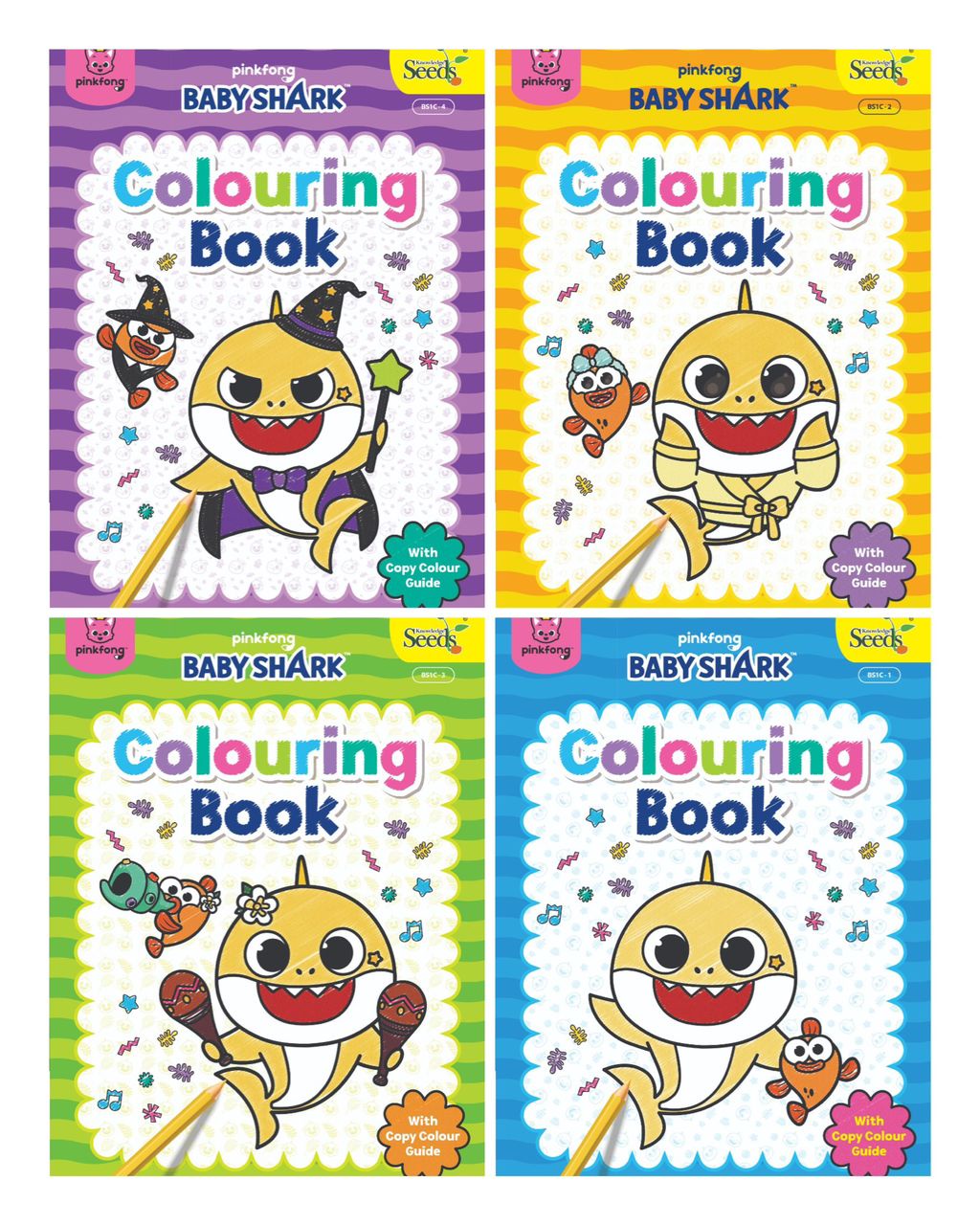 TOAD BOOKS : BABY SHARK COLOURING BOOK ( BS1C ) | Shopee Malaysia