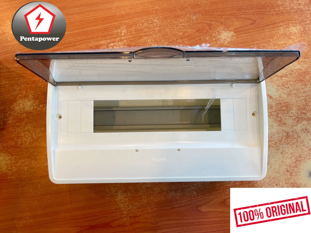 HAGER VS112TVA SURFACE ENCLOSURE 12 WAYS TRANSPARENT DOOR | Shopee Malaysia