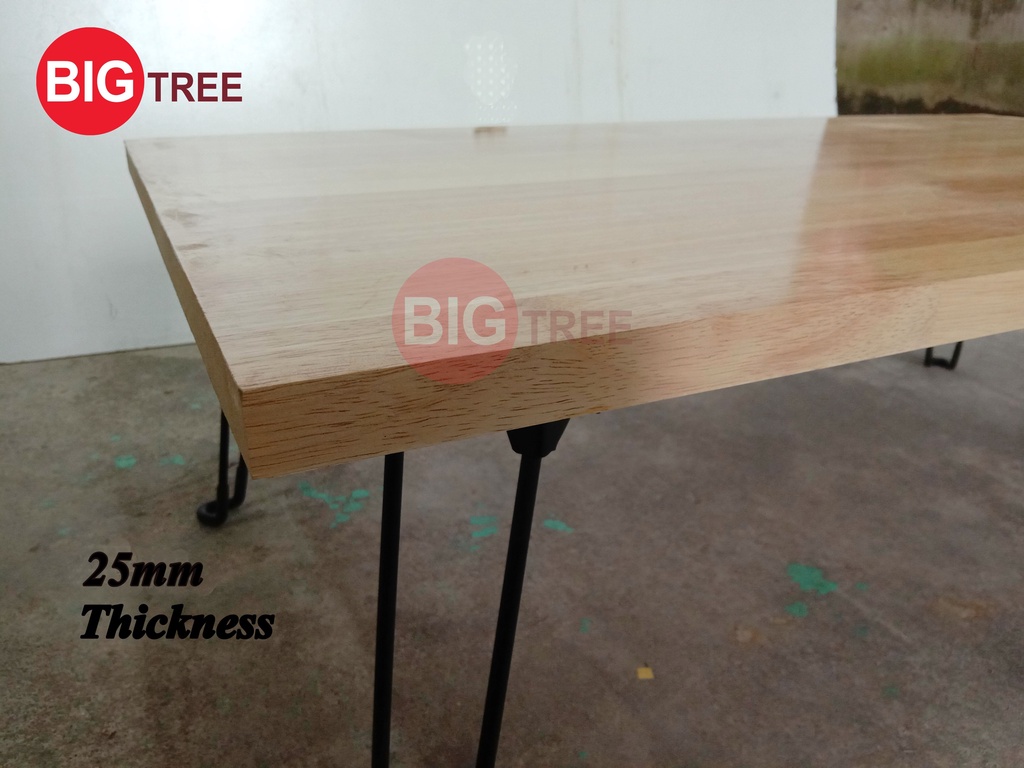Big Tree Solid Wood Meja Jepun Lipat / Foldable Rubber Wood Japanese ...