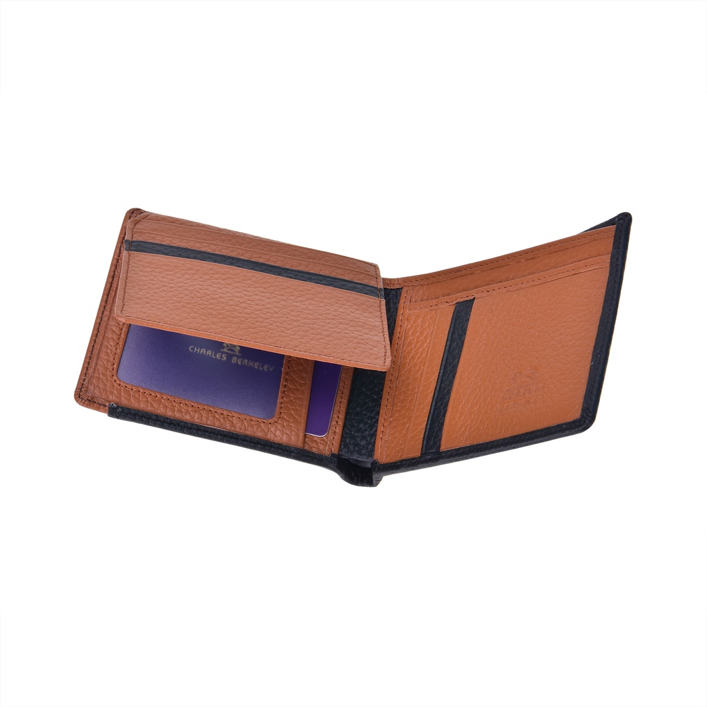 Charles Berkeley REGENT Promo Men's Leather Wallet Tri-Fold Wallet for ...