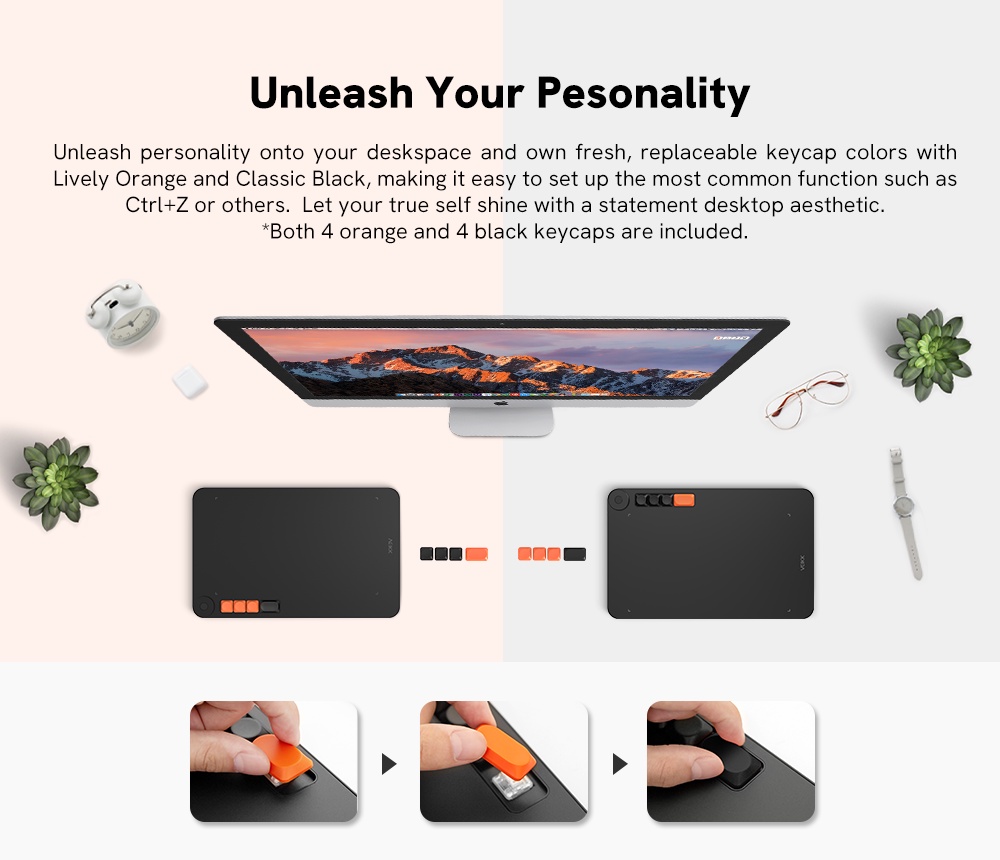 Veikk Pen Tablet Voila L Drawing tablet 10x6 inch with Battery Free Pen ...