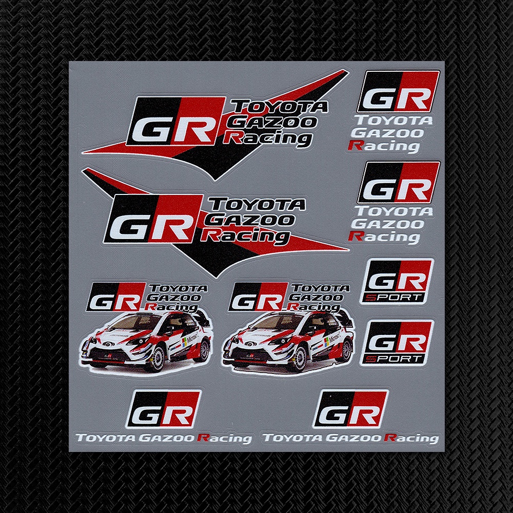 Car Sticker TOYOTA GAZOO RACING GR Logo Emblem Auto Decal Stickers ...