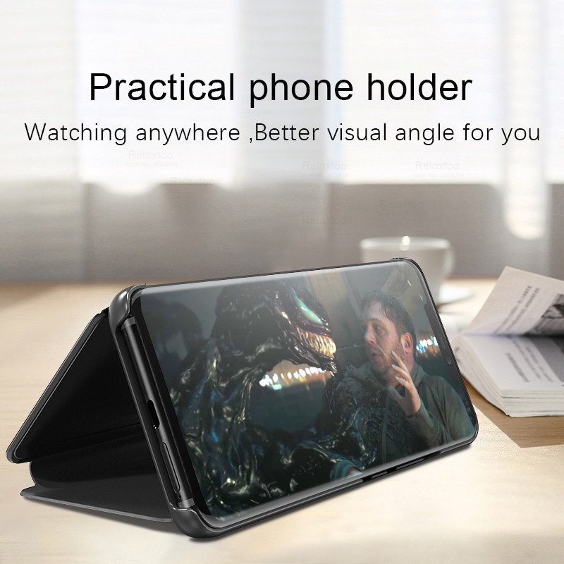Smart Mirror Flip Phone Case for Huawei Honor X8 X7 X9 50 50Lite Nova 9 ...