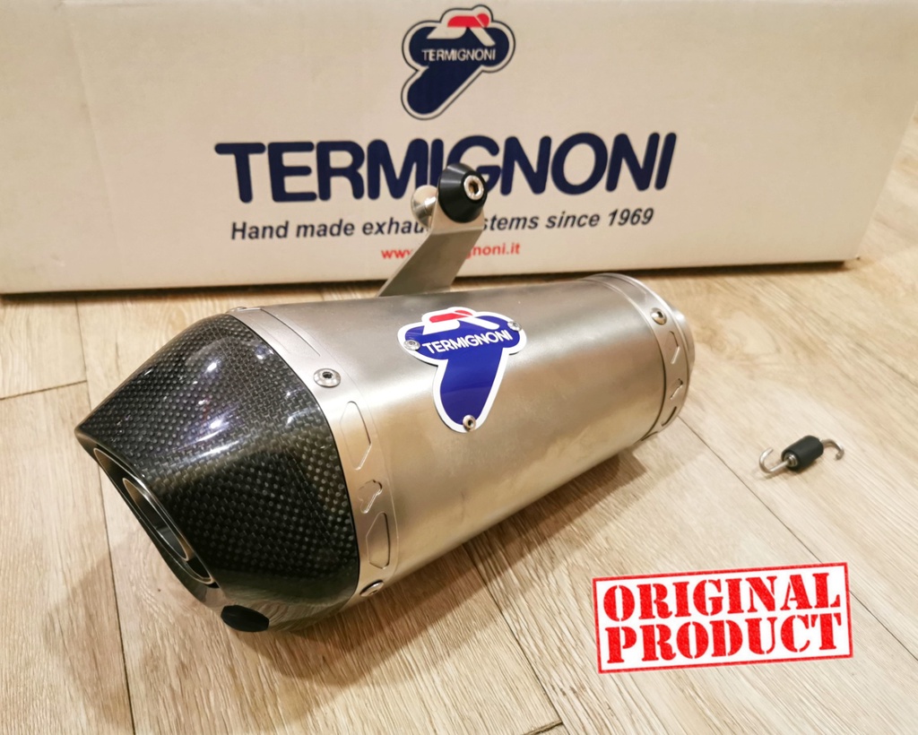 Original TERMIGNONI Carbon Fiber Muffler Motor Modifiy Exhaust Pipe ...