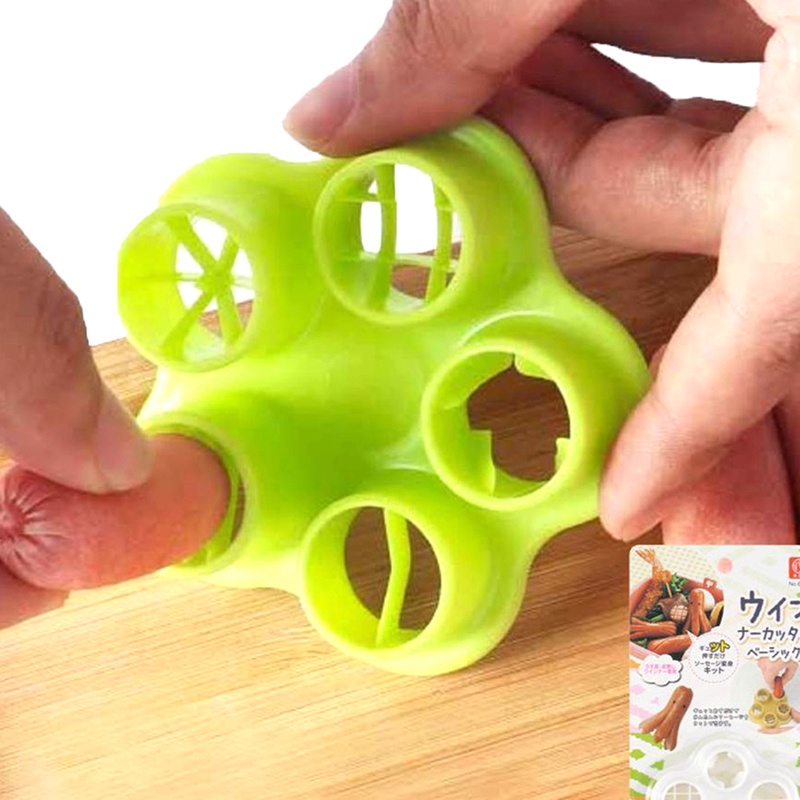 5 In 1 Flower Crab Octopus Style Barbecue Hot Dog Cutter DIY Ham ...
