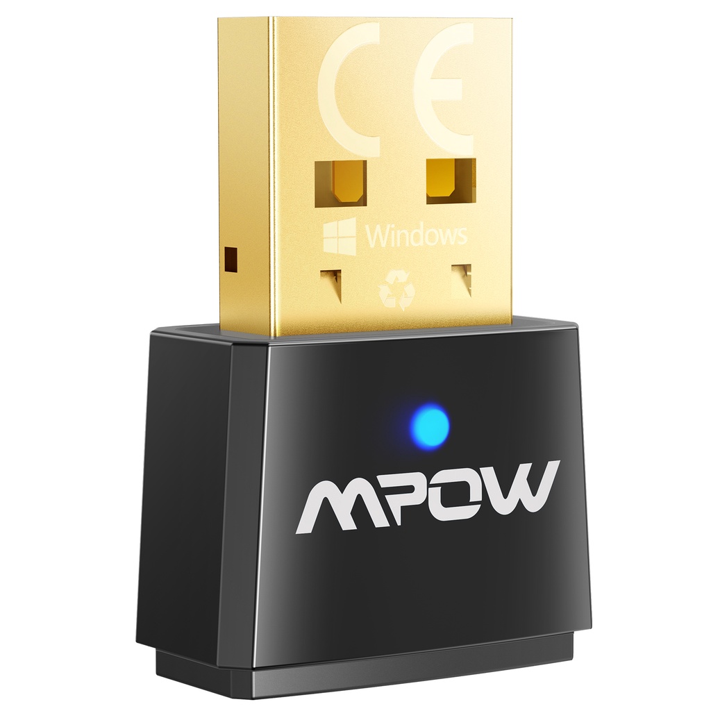 MPOW USB Adapter Bluetooth 5.1 for PC Bluetooth Dongle Transmitter ...