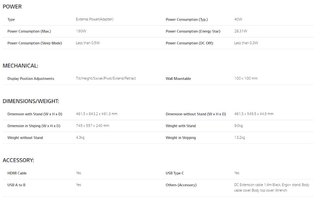 LG 28MQ780-B / 28MQ780B 28 inch 16:18 DualUp Monitor with Ergo Stand ...