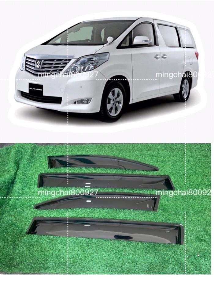 TOYOTA ALPHARD ANH 10 2002-2007 ( KURUMA ) FLAT DOOR VISOR | Shopee ...