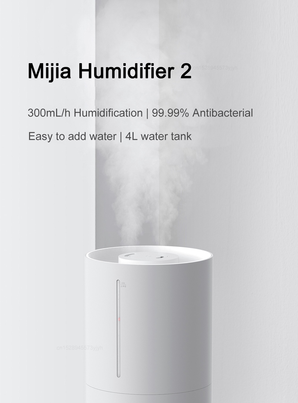 Xiaomi Mijia Air Humidifier 2 4L Silver Ion 99% Antibacterial 300ml/h ...
