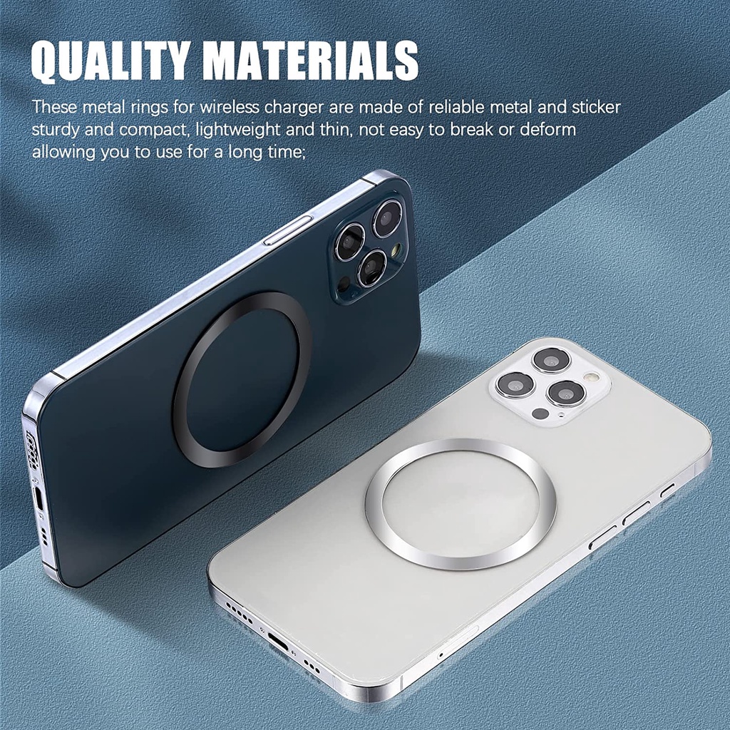 BlueWow Universal Magnetic Metal Plate Ring Sticker For Magsafe | Shopee Malaysia