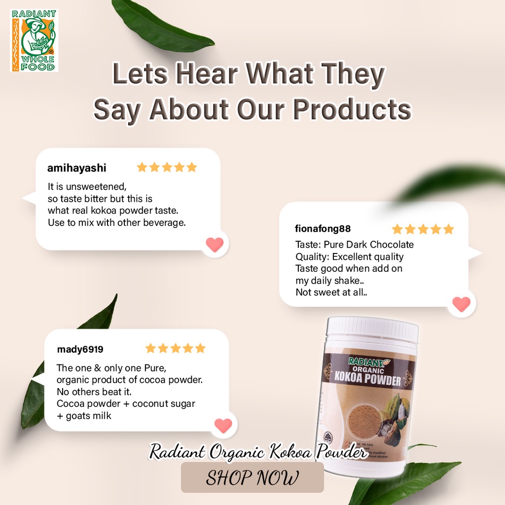 Radiant Organic Kokoa Powder (200g) (Chocolate Powder) | Shopee Malaysia