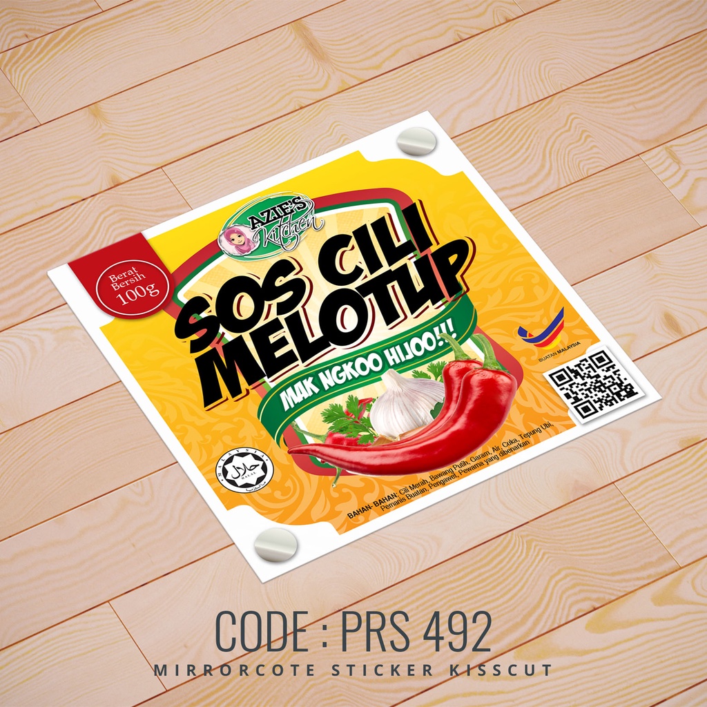 STICKER SAMBAL HITAM SAMBAL GARING SAMBAL SAMBAL IKAN BILIS SOS CILI ...