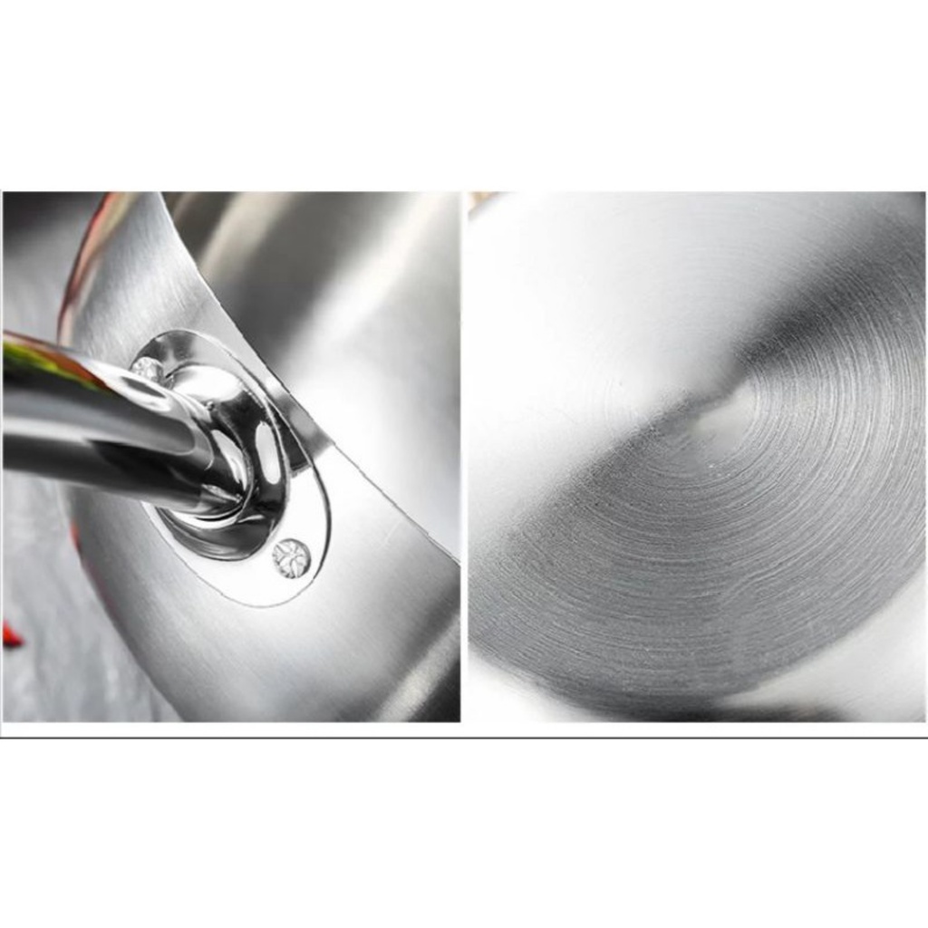 Saucepan Periuk Snow Pan Stainless Steel Pot Thick Japanese Milk Soup ...