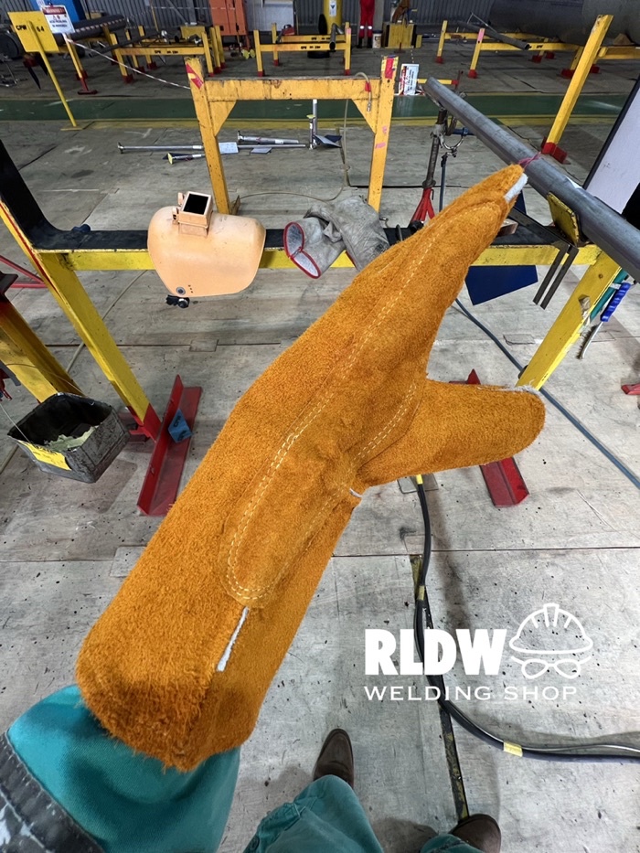 sarung tangan welding SMAW/MIG Sarung tangan kulit lembu welding gloves ...