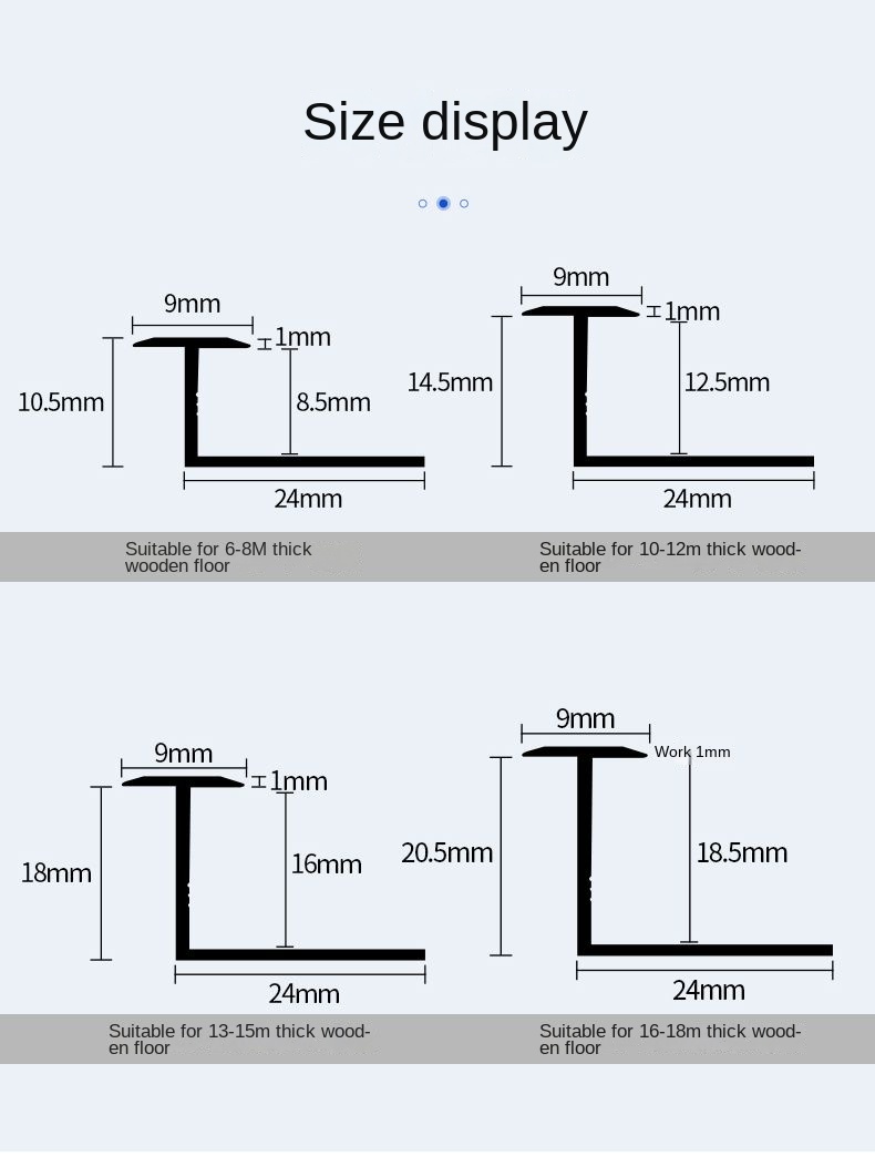 Aluminum Alloy T-Shaped Floor Tile Marble Joint Blank Holding Groove ...