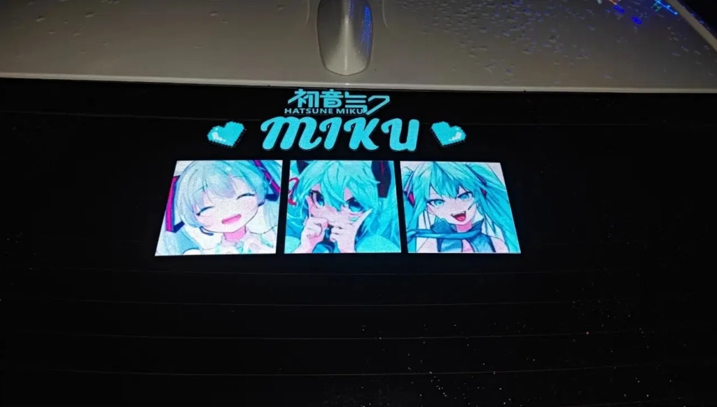 Hatsune Miku Two-Dimension Cartoon Sticker Windshield Car Door Stickers ...