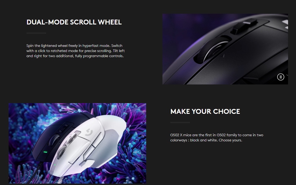 Logitech G502 X Wired / G502 X Plus Wireless Gaming Mouse With ...