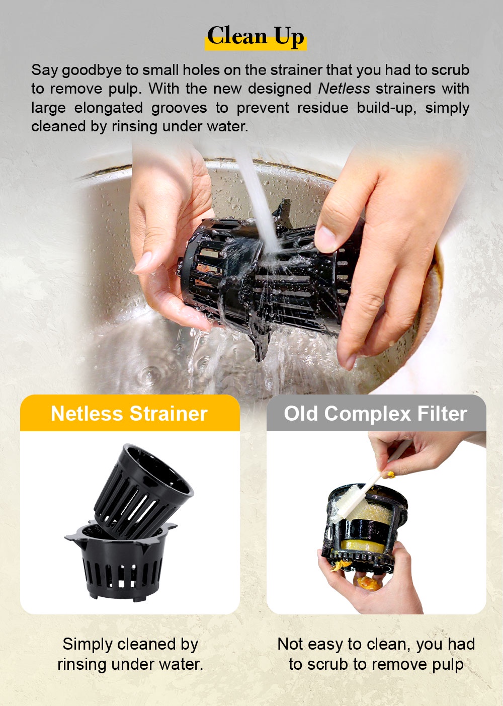 Primada Netless Slow Juicer PSJ11 | Shopee Malaysia