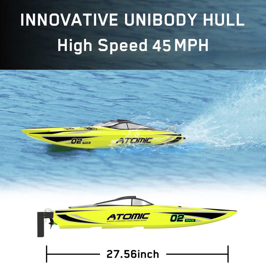 VOLANTEXRC RC Boat Atomic 792-4 PNP/RTR 2.4GHz radio system 64kmh ...