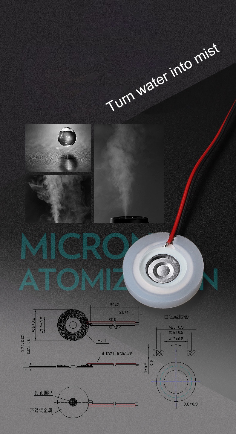 Humidifier Ultrasonic Atomizing Blade Misting Sheet Replacement ...